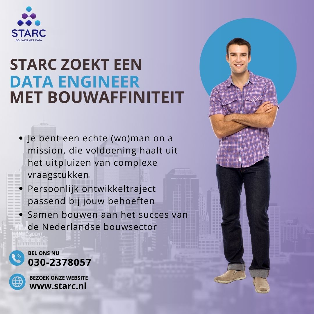 Vacature Data Engineer Bouw & Innovatie | STARC